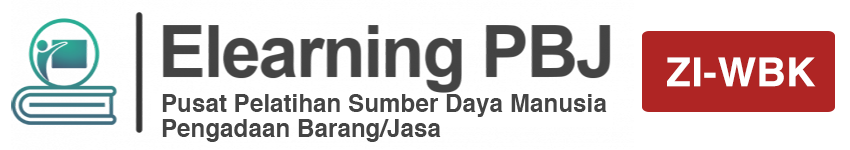 Pusat Pelatihan SDM PBJ e-Learning